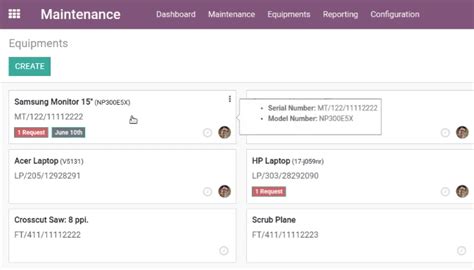 Maintenance Peralatan Manufacturing Pada Odoo ERP PT Proweb Indonesia