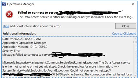unable to open scom 2019 console post db sql server upgrade from 2016
