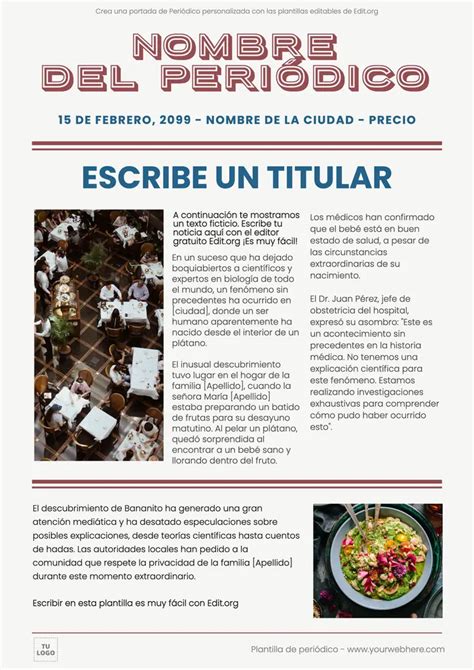 Papel De Diario Imprimible