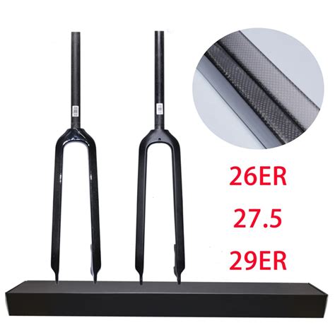 Balugoebike 프론트 포크 전체 탄소 섬유 프론트 포크 산악 자전거 프론트 포크 Mtb 자전거 액세서리 프론트 포크mtb Forkmtb Fork