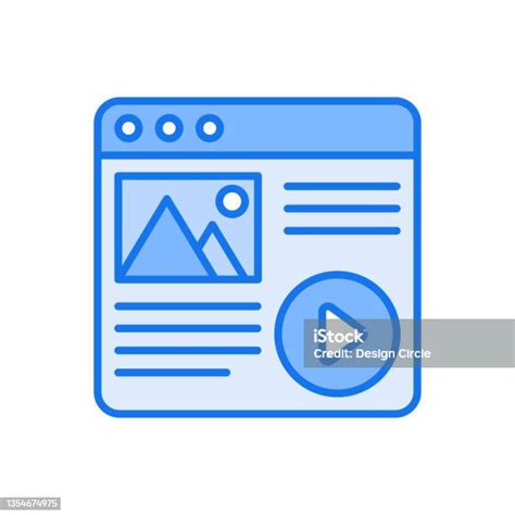 콘텐츠 컬렉션 벡터 블루 컬러 아이콘 디자인 일러스트레이션 흰색 배경 Eps 10 파일에 웹 및 모바일 응용 프로그램 기호 교육