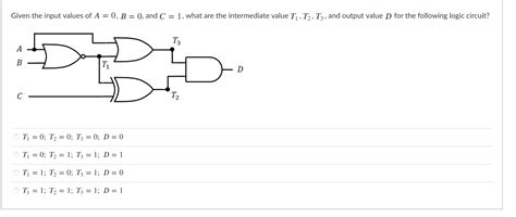 Solved What Is The Boolean Expression For The Output D In Chegg Com