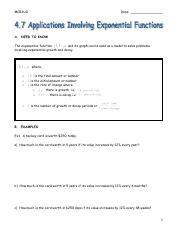 Understanding Exponential Functions for Growth and Decay | Course Hero