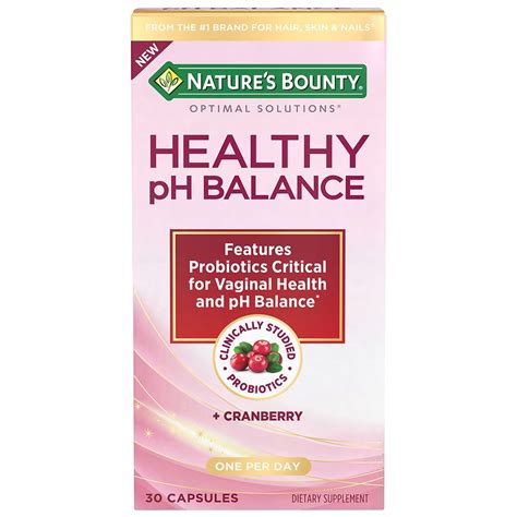 Natures Bounty Optimal Solutions Healthy Ph Balance Probiotics For