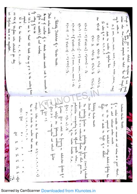Probability M Ktunotes Probability Distribution Transform And Numerical Methods Studocu