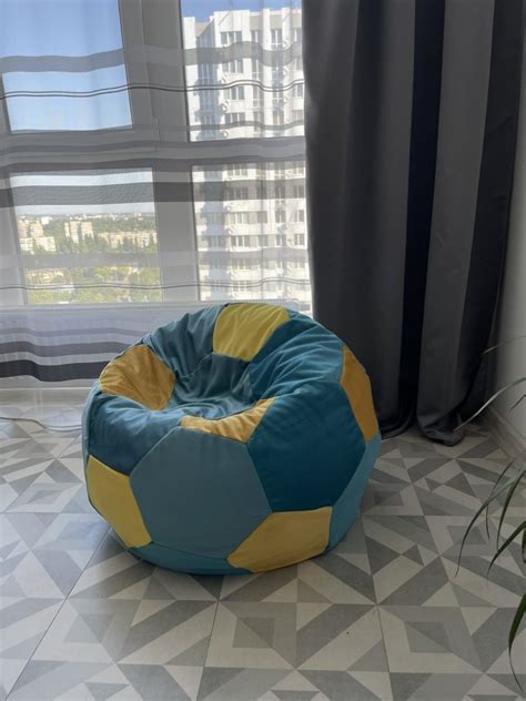 Крісло мішок 80 см у формі мяча Безкаркасні меблі ціна 3 804 00 грн