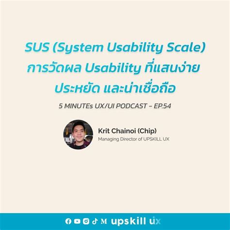 Stream Episode Sus System Usability Scale การวัดผล Usability ที่แสนง่าย 5 Minutes Ux Ui