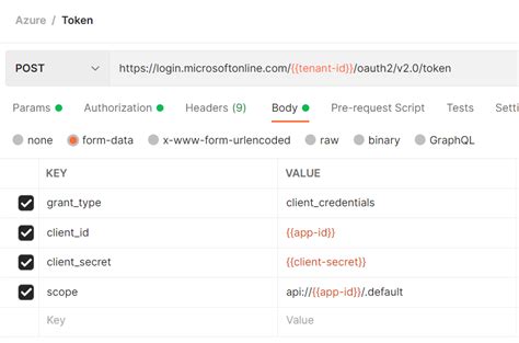 Scope Used For Authenticating To Use An App Registration Api