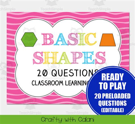 Basic Shape Recognition Questions Classroom Game By Teach Simple