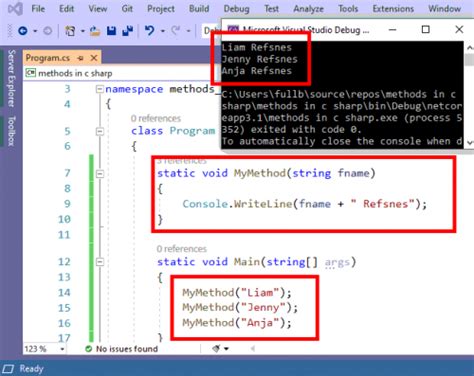 متد ها در سی شارپ سی شارپ کد