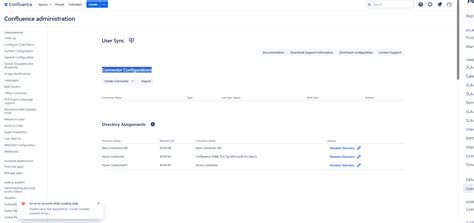Connector Configurations Page Doesnt Work