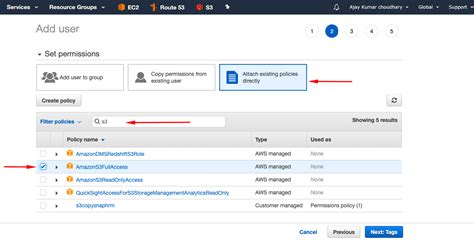 Create Iam User For Aws S3 Credentials Access Key Id And Secret