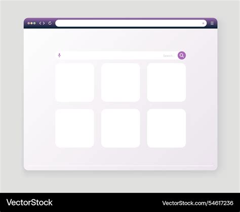 Browser Search Bar Web Page Internet Royalty Free Vector