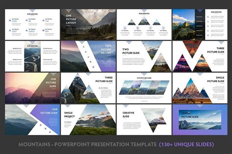 Mountains Is A Modern Clean And Professional PowerPoint Presentation Template This Template