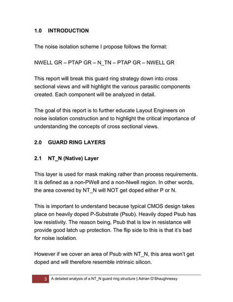 Nt N Guard Ring Noise Analysis Pdf Chemistry Science