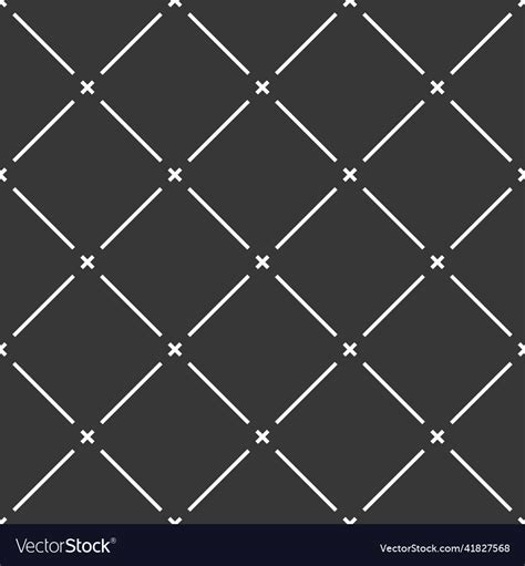 Cross Lined Seamless Minimalistic Pattern Minimal Vector Image