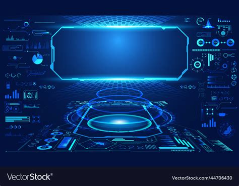 Abstract Technology Ui Futuristic Concept Hud Vector Image