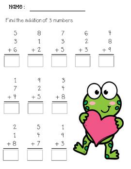 Adding One Digit Numbers Adding Single Digit Numbers TPT
