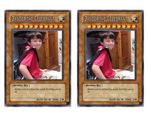 free printable yugioh invitations download free printable yugioh