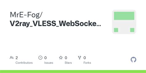 Github Mre Fog V Ray Vless Websocket Tls Caddyv