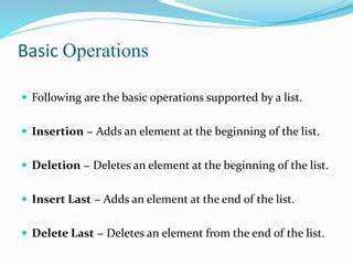 Doubly Linked List Ppt