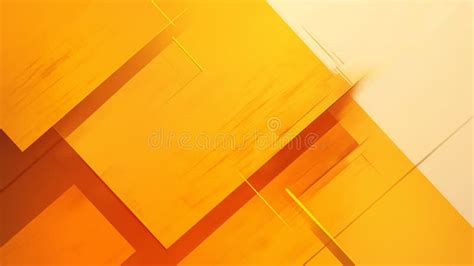 A Yellow Background With Squares Of Different Sizes Stock Illustration