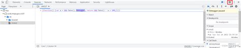 f12进入调试界面总是停留在paused in debugger解决办法 paused in debugger怎么关闭 csdn博客