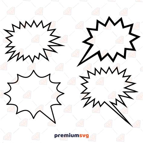 Speech Bubble Bundle SVG, Speech Bubbles Icon SVG Vector | PremiumSVG