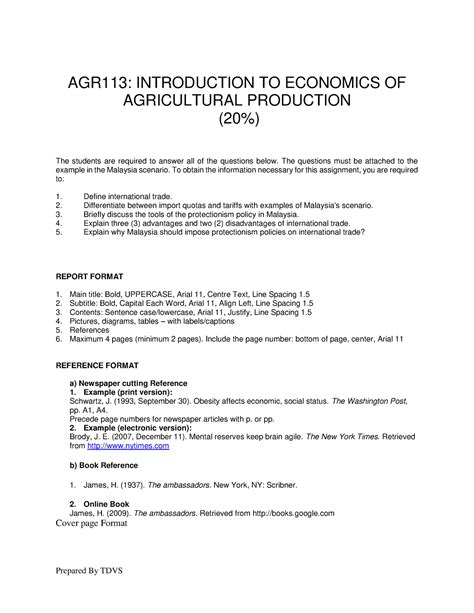 Written Assignment 20 Percent Mar Aug 2023 Agr113 Prepared By Tdvs