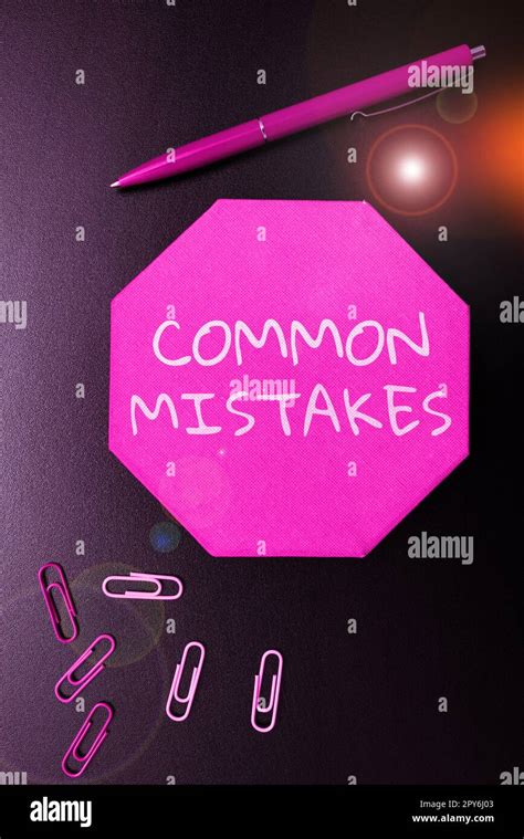 Conceptual Caption Common Mistakes Word For Actions That Are Often