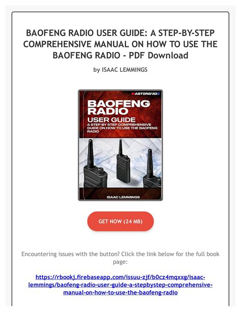 Ebook BAOFENG RADIO USER GUIDE A STEP BY STEP COMPREHENSIVE MANUAL ON HOW TO USE THE BAOFENG