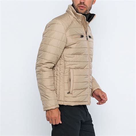 Aiden Classic Puffer Jacket Tan Jackets Clothing Brand Puffer