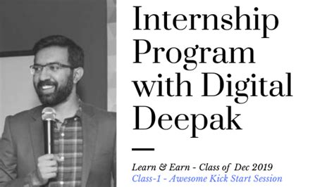 internship program with digital deepak — what we learned by