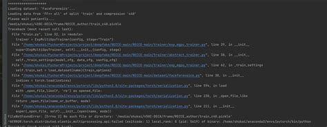 About Training And Pickle · Issue 20 · Vision Sjtu Recce · Github