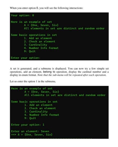 Solved Sone Basic Operations In Set 1 Add An Element 2 Chegg Com