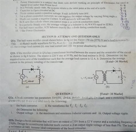 Solved Power Electronics Is A Subject That Deals With Chegg