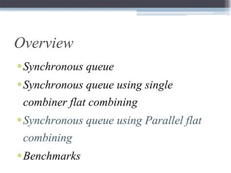 Ppt Scalable Flat Combining Based Synchronous Queues Powerpoint