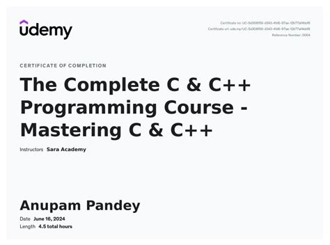 Anupam Pandey On Linkedin Programming Coding C Cpp Udemy
