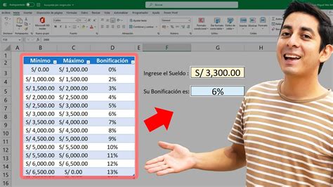 buscar el valor dependiendo de un rango en excel buscarv coincidencia