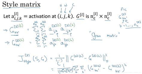神经风格迁移 风格代价函数（style cost function） csdn博客