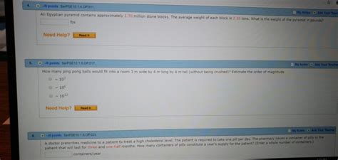 Solved 4 10 Points SerPSE10 1 4 0P011 My Notes O Ask Your Chegg Com