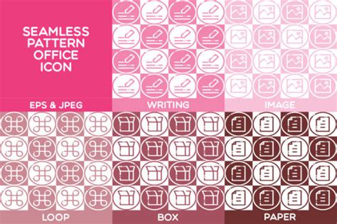 Seamless Pattern Office Icon Graphic By Beldonbenediktus Creative Fabrica