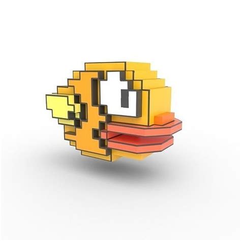 3d model flappy bird 3d with animation vr ar low poly cgtrader
