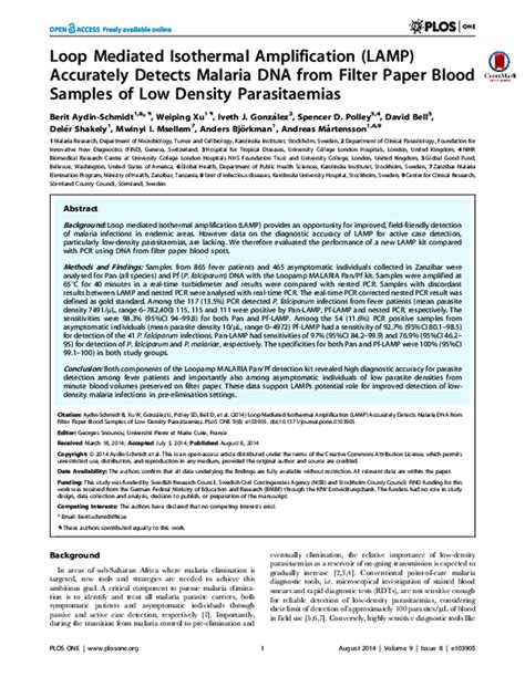 Pdf Loop Mediated Isothermal Amplification Lamp Accurately Detects