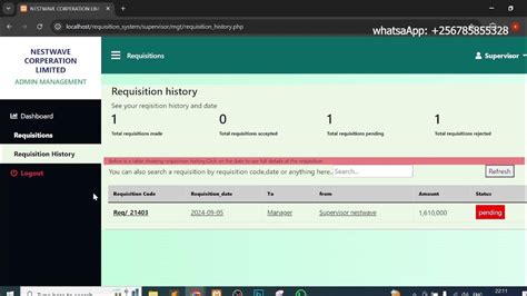 Office Requisition System In Php Javascript And Mysql With Source Code
