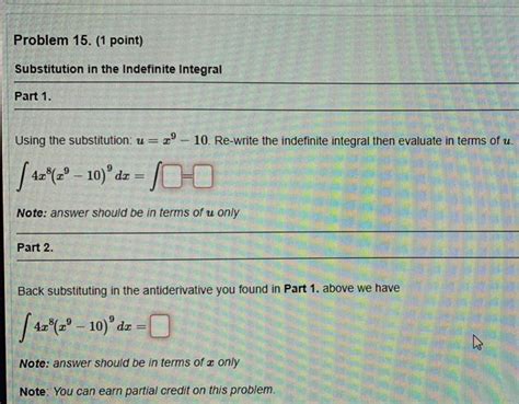 solved using the substitution u x9−10 re write the