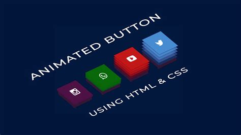 Speed Up Your Web Design Create An Animated Button In 10 Minutes Youtube