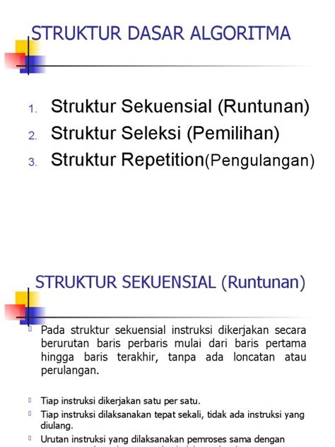 Struktur Dasar Algoritma Pdf Pdf