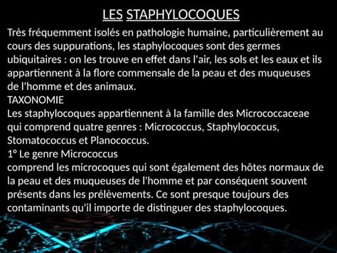 Staphylocoques 2éme Année Médecine Dentaire Ppt