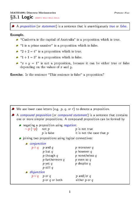 Math1081 Topic 3 1 Lecture Note1 Math1081 Discrete Mathematics